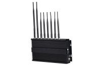 China Mobile Cell Phone Signal Jammer Stationary 8 Antennas 3G WIFI for sale