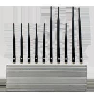 China Mobile Phone Signal 5G Jammer 10 Antennas On Wall Stationary 3G for sale