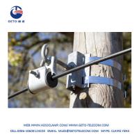 China Free Installation Bolts / Steel Strap Suspension Clamp 12 KN for sale