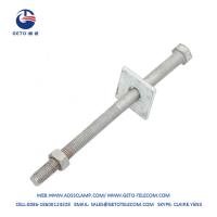 China H.D.G Pole Head Coupling Bolt For Telecommunication Line Construction for sale
