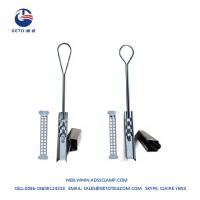 China Stainless Steel FTTH Drop Wire Clamp Corrosion Resistant Optical Cable Tension Clamp for Telecommunication for sale