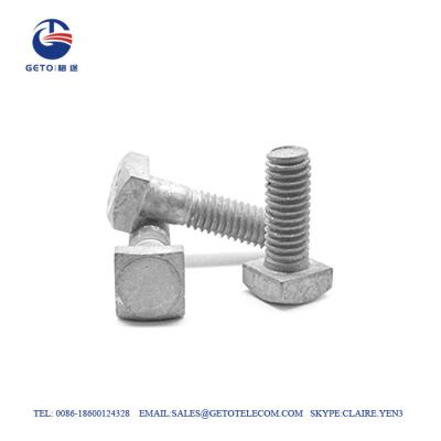China Square MB 11.5KN Galvanized Bolts And Nuts for sale