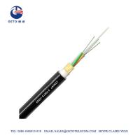 China Single Mode ADSS G657A 96 Cores ITU Flat Drop Cable for sale