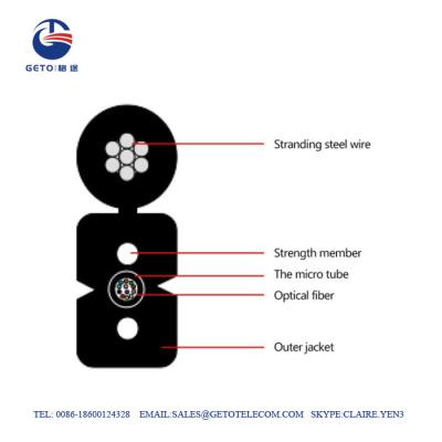 China GJYXQCH OM2 4KM 2 Core Outdoor Fiber Optic Cable for sale