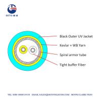 China Plenum Armored Spiral Steel Adss Om3 Distribution Cable for sale