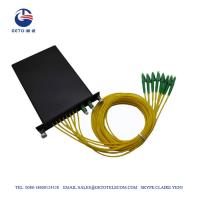 China Standard LGX Cassette 2×8 PLC Splitter 0.9mm For Fiber Optic Cable for sale