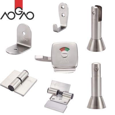 China HPL Restroom Partition Door Hardware Toilet Aluminum Profile Partition Accessories And Hardware for sale
