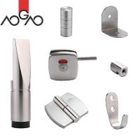 China AOGAO 12mm/18mm Thickness Toilet Cubicle Hardware with Easy to Clean Modern Style Toilet Partition Accessories for sale