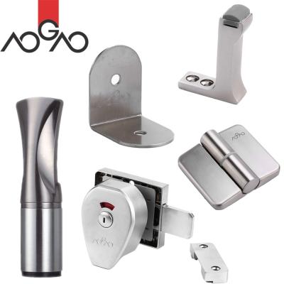 China HPL Toilet Cubicle Hardware with 12mm/18mm Thickness Modern Style Stainless Steel for sale