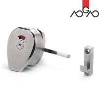 China Stainless Steel 304 Toilet Cubicle Hardware with Hinged Customizable Color f for sale