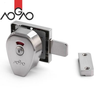 China AOGAO 24 Alloy Material And Stainless Steel Bathroom Partition Lock For Commercial Restrooms for sale