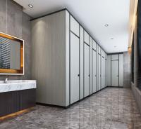 China Stainless Steel Accessories Toilet Cubicle Partition HPL Toilet Partition Panels For Restrooms for sale