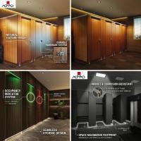 China Fireproof  Hotel Bathroom Partition 10mm 12mm 18mm for sale