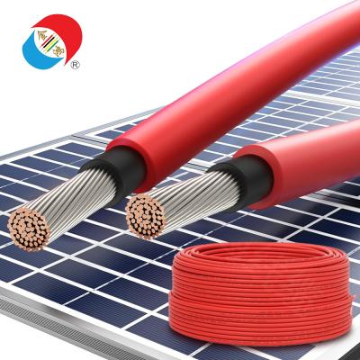 China 800V 1800V PV1-F Solar Cable Tinned Copper Conductor UV Resistant Cable for sale