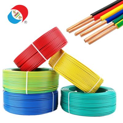 China 600V Multiple Size Electric Flex Cable BV PVC Copper Cable UL Listed for sale