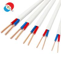 China IEC60227 12AWG Household Building Wire BVVB BV Cable PVC Insulation Solid Flat for sale