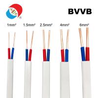 China IEC60227 12AWG Household Building Wire BVVB BV Cable PVC Insulation Solid Flat for sale