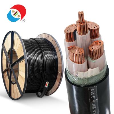 China 4mm-400mm XLPE Insulated PVC Sheathed Cable YJV 0.6 1KV Cable for sale