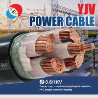 China 4mm-400mm XLPE Insulated PVC Sheathed Cable YJV 0.6 1KV Cable for sale
