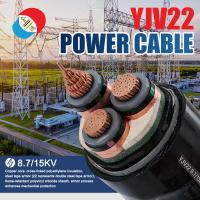 China Crosslinked Polyethylene Insulated Steel Tape Armored YJV22 PVC Sheathed Power Cable for sale