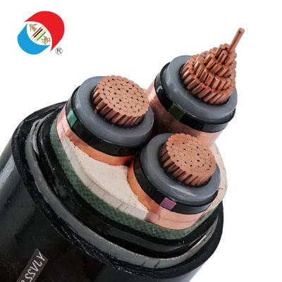 China Crosslinked Polyethylene Insulated Steel Tape Armored YJV22 PVC Sheathed Power Cable for sale