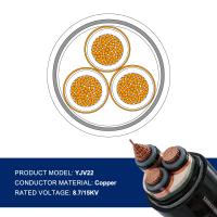 China Crosslinked Polyethylene Insulated Steel Tape Armored YJV22 PVC Sheathed Power Cable for sale