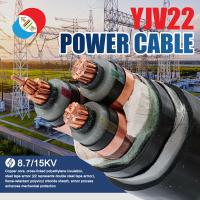 China 0.6kv YJV22 3*10 Low Voltage Power Cable Oil Resistant Underground Installation for sale