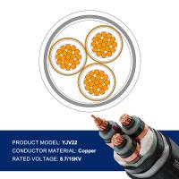 China 0.6kv YJV22 3*10 Low Voltage Power Cable Oil Resistant Underground Installation for sale