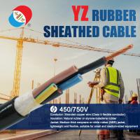 China Medium Duty YZ Building Wire Cable Rubber Insulated Sheathed 2 Core for sale