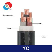 China 300/500V Rubber Sheathed Cable YC Rubber Covered Cable Multi Core for sale