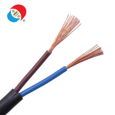 China 5mm To 50mm RVVB Flat PVC Flexible Cable XLPE Indoor House Electrical Cable for sale