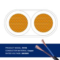 China 5mm To 50mm RVVB Flat PVC Flexible Cable XLPE Indoor House Electrical Cable for sale