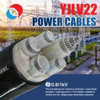 China 3 Cores 25mm2 Aluminum XLPE Cable YJLV22 LV Power Cable STA Armor for sale