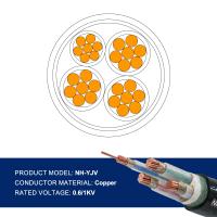 China XLPE Copper Fire Rated Cable 500V NH-YJV 4 Cores 5 Cores Fire Proof Cable for sale