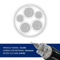 China YJLV22 Armored Aluminum XLPE Cable 0.6/1kV XLPE Electrical Cable for sale