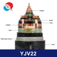 China YJV22 Armored Copper XLPE Cable 0.6/1kV For Duct And Trench LV Feeders for sale