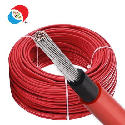 China Premium PV1-F Solar Panel Cable Halogen-Free 1500V DC Photovoltaic Wire for Renewable Energy Systems for sale
