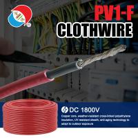 China Premium PV1-F Solar Panel Cable Halogen-Free 1500V DC Photovoltaic Wire for Renewable Energy Systems for sale