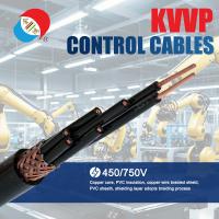 China KVVP Shielded Control Cable 450/750V PVC Insulated Copper Braid EMI Sensitive Applications for sale