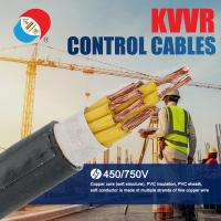 China KVVR Flexible PVC Control Cable 450/750V for Instrumentation & Moving Equipment Wiring for sale
