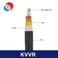 China KVVR Flexible PVC Control Cable 450/750V for Instrumentation & Moving Equipment Wiring for sale