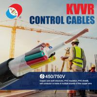 China KVVR Flexible Multi-Core Control Cable for Robotic Arms & Moving Machinery 450/750V PVC Insulated for sale