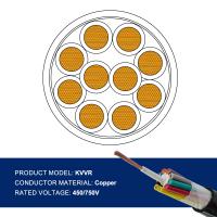 China KVVR Flexible Multi-Core Control Cable for Robotic Arms & Moving Machinery 450/750V PVC Insulated for sale