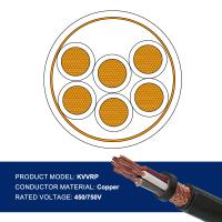 China KVVRP Flexible Shielded Control Cable for Robotic & Dynamic EMI Environments 450/750V PVC for sale