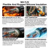 China NH-YJV Fire Resistant Crosslinked Polyethylene Insulated PVC Sheathed Power Cable for Construction & Municipal Engineering for sale