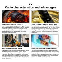 China VV Copper Core PVC Insulated PVC Sheathed Low Voltage Power Cable for Indoor General Fixed Distribution Engineering for sale