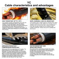 China YC Rubber Sheath Flexible Portable Power Cable for Construction Equipment, Site Temporary Power & Outdoor Mobile Electrical Connection for sale