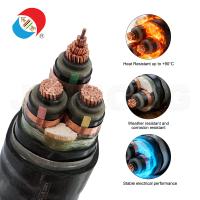 China YJV22 8.7/15kV 3×185 Heavy-Capacity 15kV Direct Burial Substation Feeder & Renewable Energy Grid Interconnection Cable for sale