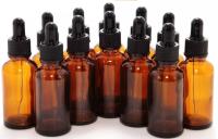 China K1010 Empty Amber Glass Serum Dropper For Essential Oil 20ml 30ml 50ml for sale