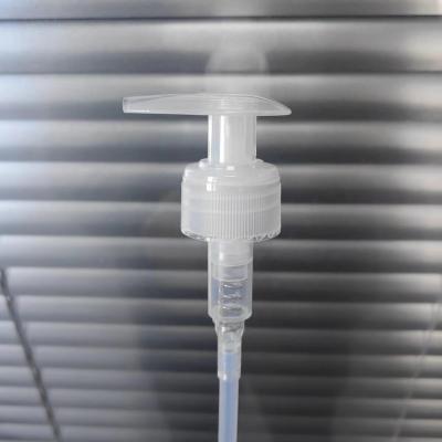 China 24/28 Smooth Transparent PP PE Lotion Pump For Body Lotion for sale